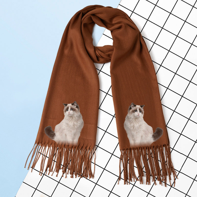 Custom Photo Scarf - Create Your Own Personalized Scarf with Photo ...